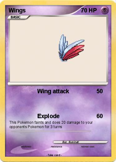 Pokémon Wings 32 32 - Wing attack - My Pokemon Card