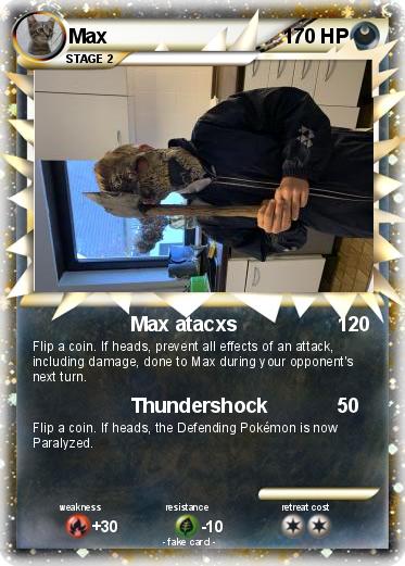 Pokémon Max 1939 1939 - Max atacxs - My Pokemon Card