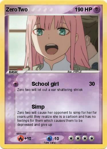 Pokémon ZeroTwo 2 2 - School girl - My Pokemon Card