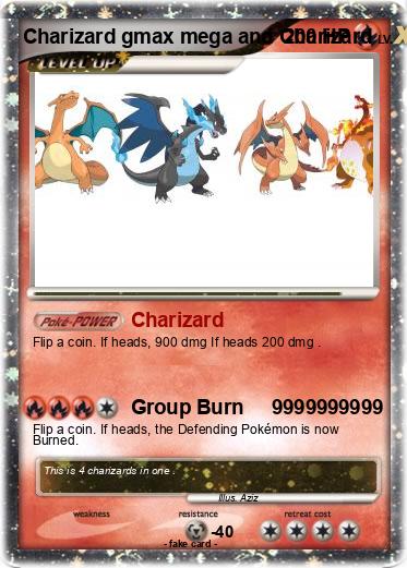 Pokémon Charizard gmax mega and Charizard - Charizard - My Pokemon Card