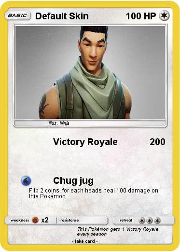 Pokémon Default Skin 40 40 - Victory Royale - My Pokemon Card
