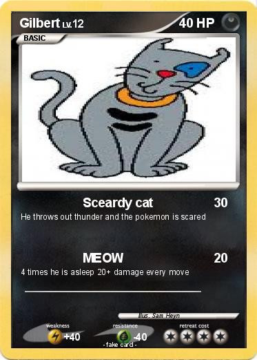 Pokémon Gilbert 18 18 - Sceardy cat - My Pokemon Card
