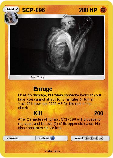 Pokémon SCP 096 85 85 - Enrage - My Pokemon Card