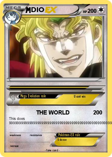 Pokémon DIO 137 137 - THE WORLD - My Pokemon Card
