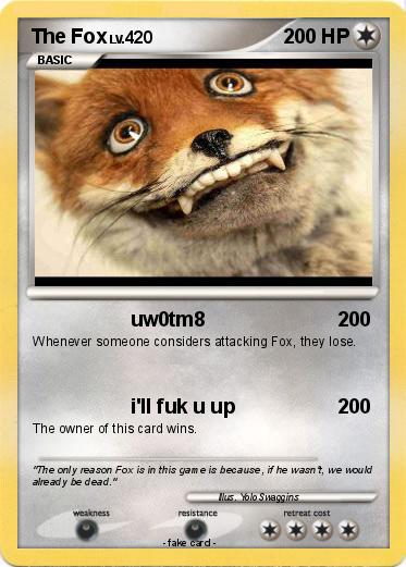 Pokémon The Fox 26 26 - uw0tm8 - My Pokemon Card
