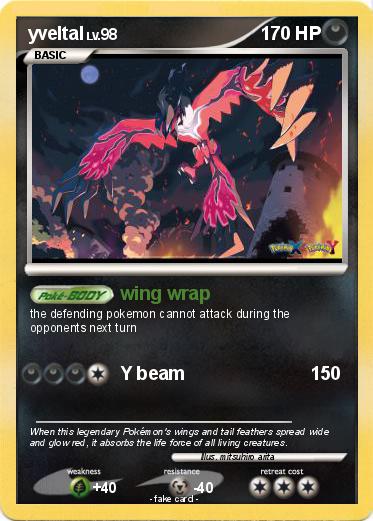 Pokémon yveltal 766 766 - wing wrap - My Pokemon Card