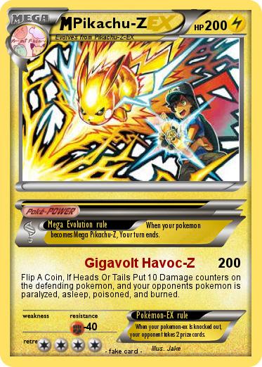 Pokémon Pikachu Z 31 31 - Gigavolt Havoc-Z - My Pokemon Card