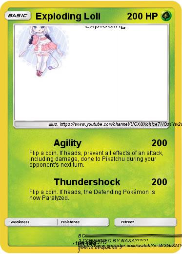 Pokémon Exploding Loli - Agility - My Pokemon Card