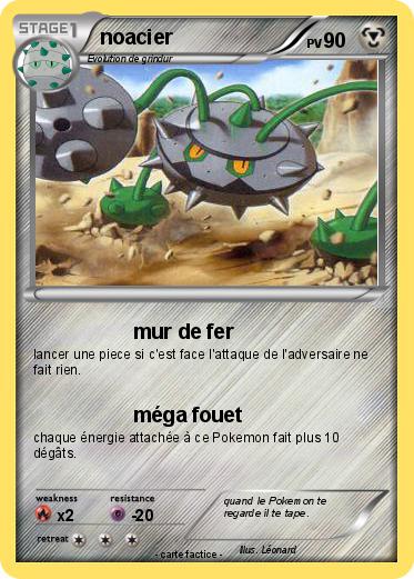 Pokémon noacier 15 15 - mur de fer - Ma carte Pokémon