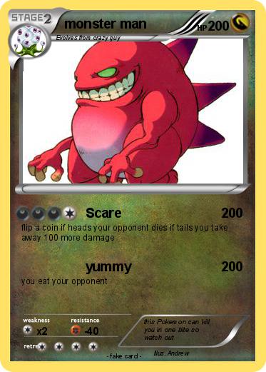 Pokémon monster man 19 19 - Scare - My Pokemon Card