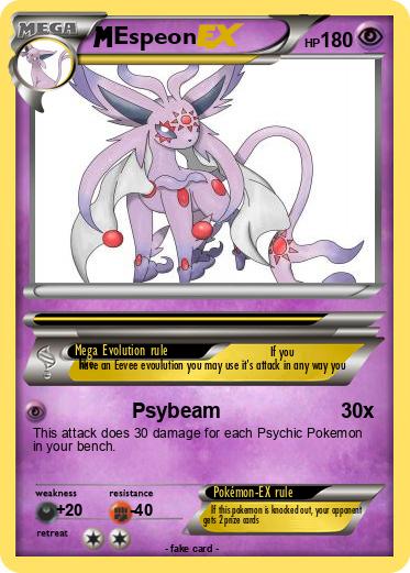 Pokémon Espeon 945 945 - Psybeam - My Pokemon Card