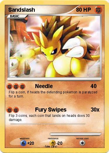 Pokémon Sandslash 71 71 - Needle - My Pokemon Card