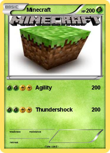 Pokémon Minecraft 2014 2014 - Agility - My Pokemon Card