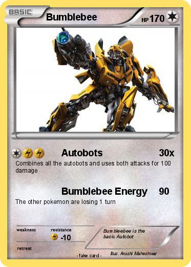 Pokémon Bumblebee 319 319 - Autobots - My Pokemon Card