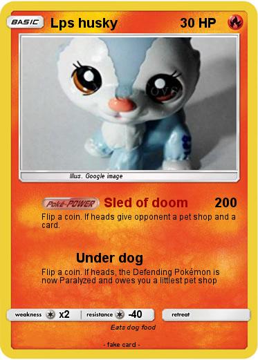 Pokémon Lps husky - Sled of doom - My Pokemon Card