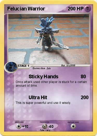 Pokémon Felucian Warrior - Sticky Hands - My Pokemon Card