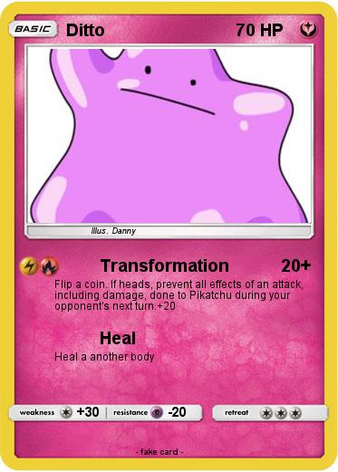 Pokémon Ditto 751 751 - Transformation - My Pokemon Card
