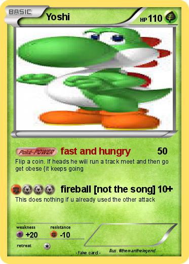 Pokémon Yoshi 3770 3770 - fast and hungry - My Pokemon Card