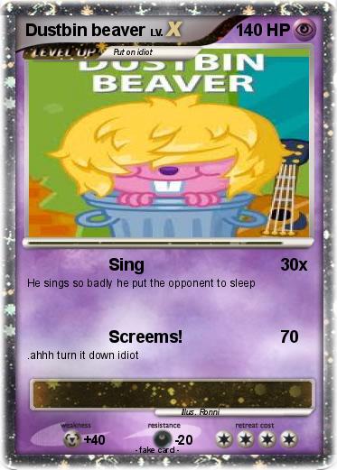 Pokémon Dustbin beaver 3 3 - Sing - My Pokemon Card