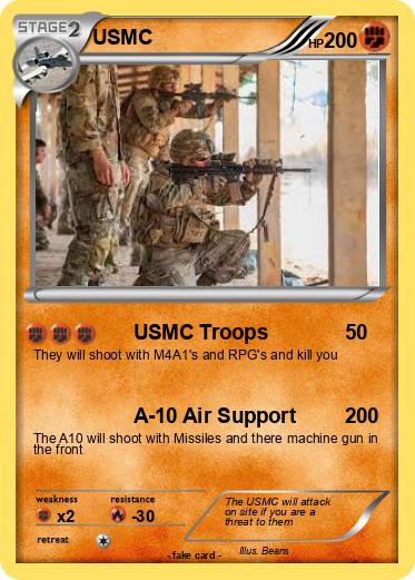 Pokémon USMC 11 11 - USMC Troops - My Pokemon Card