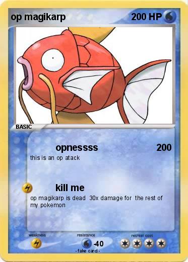 Pokémon op magikarp 8 8 - opnessss - My Pokemon Card