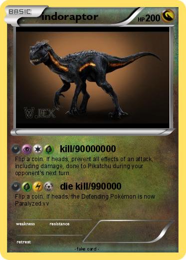 Pokémon indoraptor 135 135 - kill/90000000 - My Pokemon Card