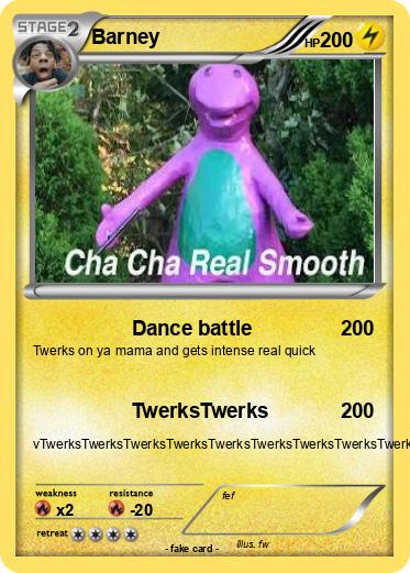 Pokémon Barney 1032 1032 - Dance battle - My Pokemon Card