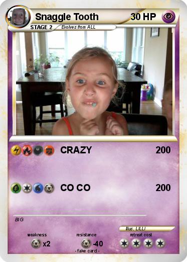 Pokémon Snaggle Tooth 1 1 - CRAZY - My Pokemon Card