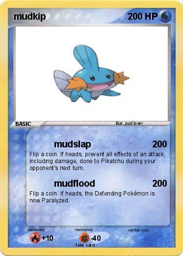 Pokémon mudkip 677 677 - mudslap - My Pokemon Card