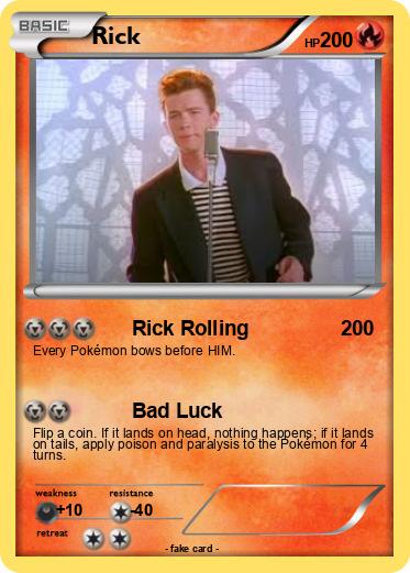 Pokémon Rick 1321 1321 - Rick Rolling - My Pokemon Card