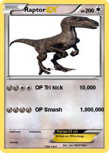 Pokémon Raptor 425 425 - OP Tri kick 10,000 - My Pokemon Card