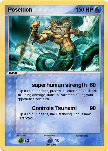 Pokémon Poseidon 625 625 - superhuman strength - My Pokemon Card