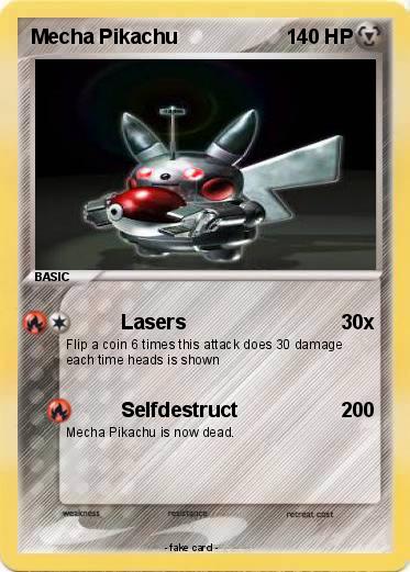 Pokémon Mecha Pikachu 2 2 - Lasers - My Pokemon Card