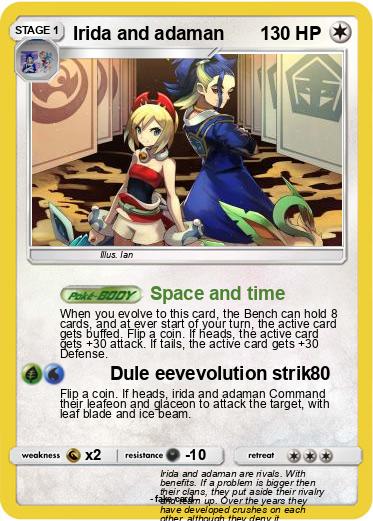 Pokémon Irida and adaman - Space and time - My Pokemon Card