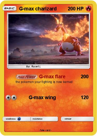 Pokémon G max charizard 8 8 - G-max flare - My Pokemon Card