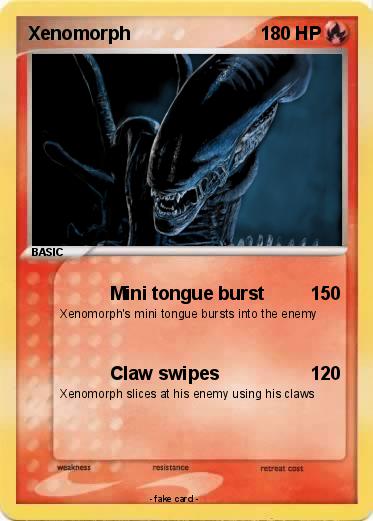 Pokémon Xenomorph 112 112 - Mini tongue burst - My Pokemon Card