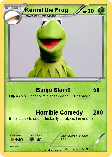 Pokémon Kermit the Frog 68 68 - Banjo Slam!! - My Pokemon Card