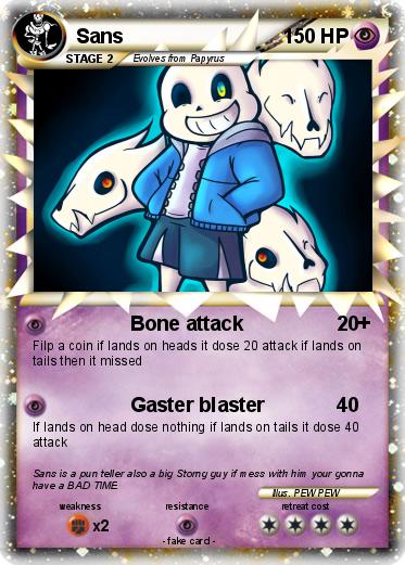 Pokémon Sans 1020 1020 - Bone attack - My Pokemon Card