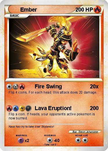 Pokémon Ember 64 64 - Fire Swing - My Pokemon Card