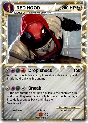 Pokémon RED HOOD 24 24 - Drop shock - My Pokemon Card