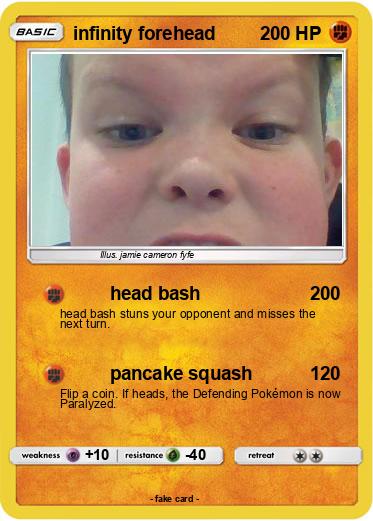 Pokémon infinity forehead - head bash - My Pokemon Card