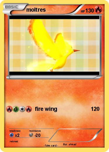 Pokémon moltres 685 685 - fire wing - My Pokemon Card