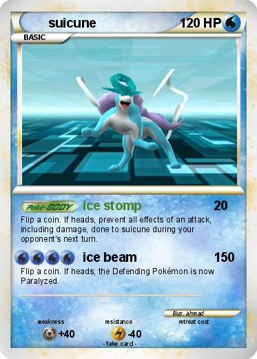 Pokémon suicune 1969 1969 - ice stomp - My Pokemon Card