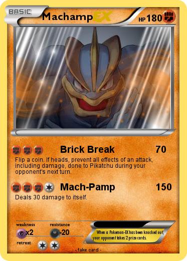 Pokémon Machamp 542 542 - Brick Break - My Pokemon Card