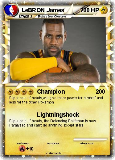 Pokémon LeBRON James 489 489 - Champion - My Pokemon Card