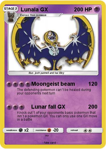 Pokémon Lunala GX 37 37 - Moongeist beam - My Pokemon Card