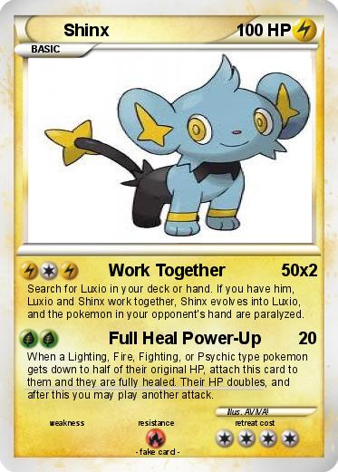 Pokémon Shinx 30 30 - Work Together x2 - My Pokemon Card