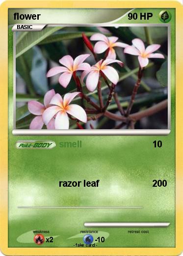 Pokémon flower 319 319 - smell - My Pokemon Card