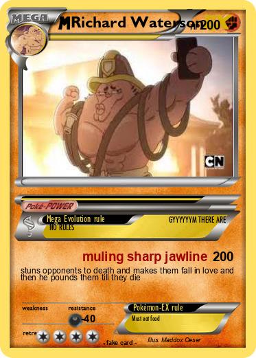 Pokémon Richard Waterson 8 8 - muling sharp jawline - My Pokemon Card