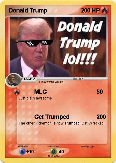 Pokémon Donald Trump 1198 1198 - MLG - My Pokemon Card